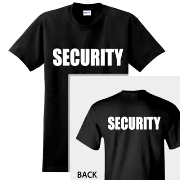 Gildan | Shirts | Security Tshirt Event Bouncer Staff Guard Police Tees ...